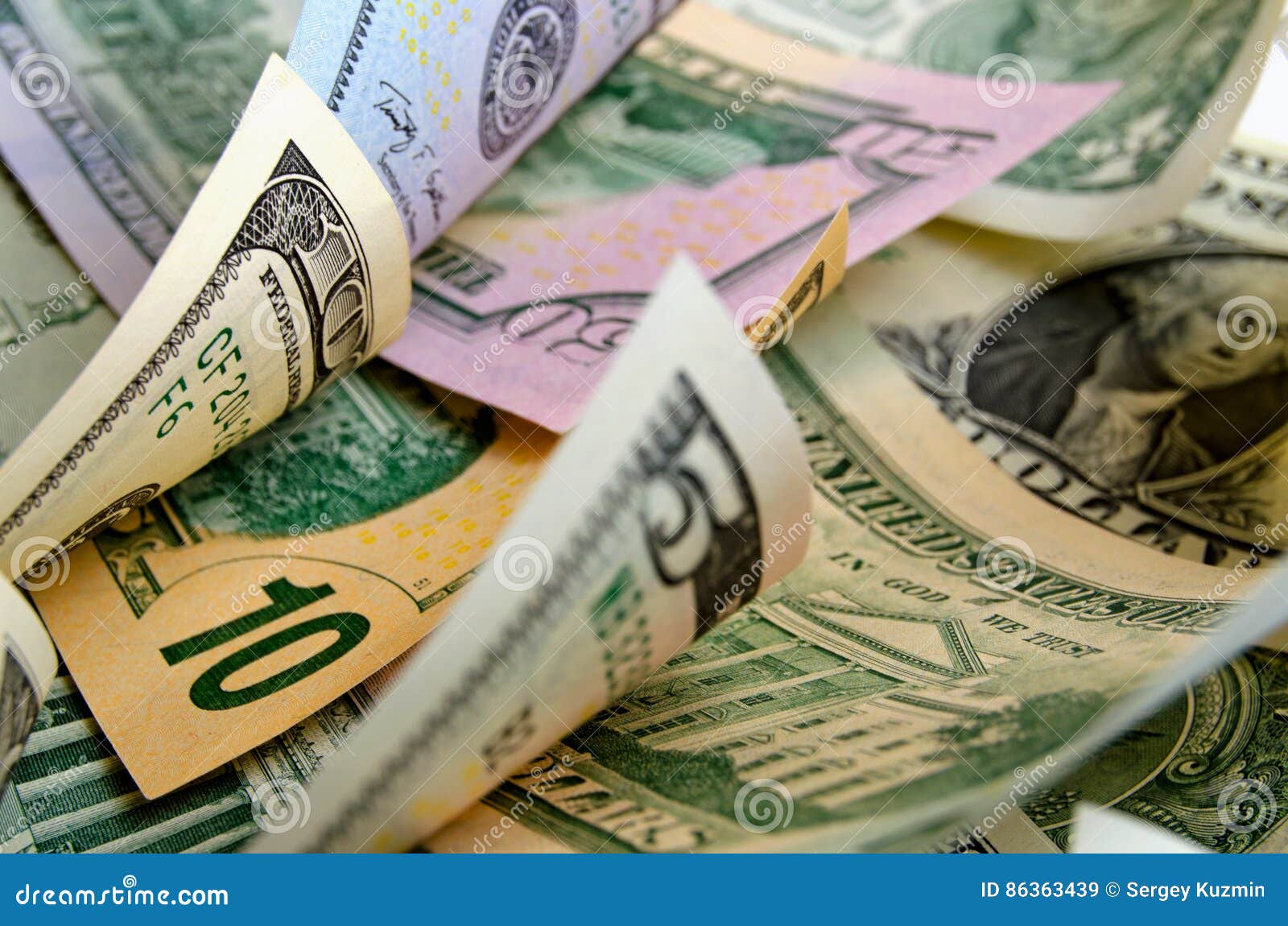 Cash US dollars. stock image. Image of rates, revenue - 86363439