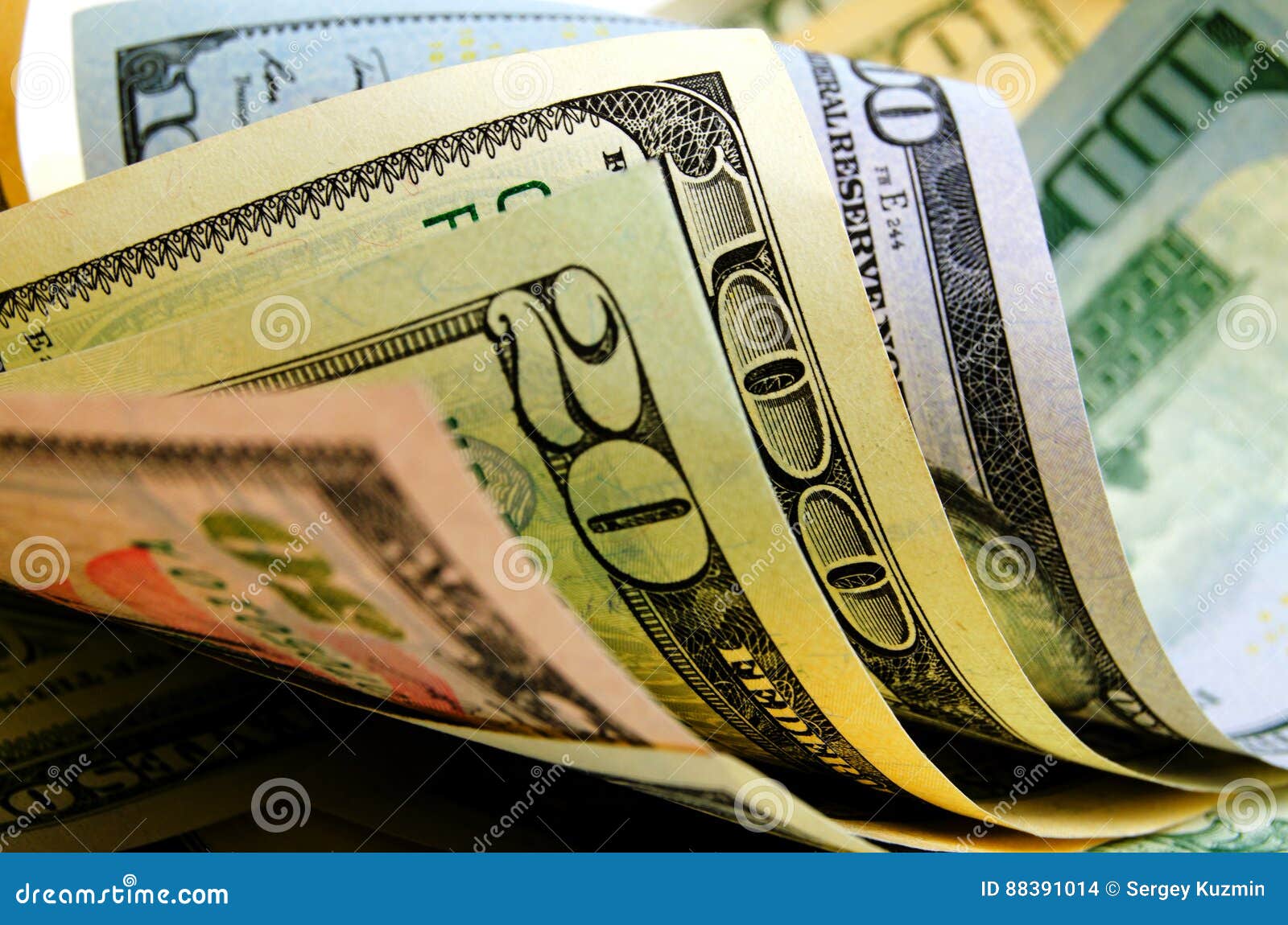 Cash US dollars. stock photo. Image of profit, banking - 88391014