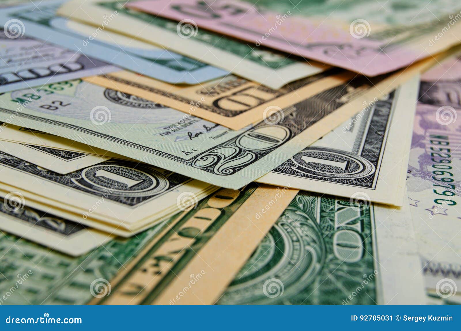 Cash US dollars. stock image. Image of money, finance - 92705031