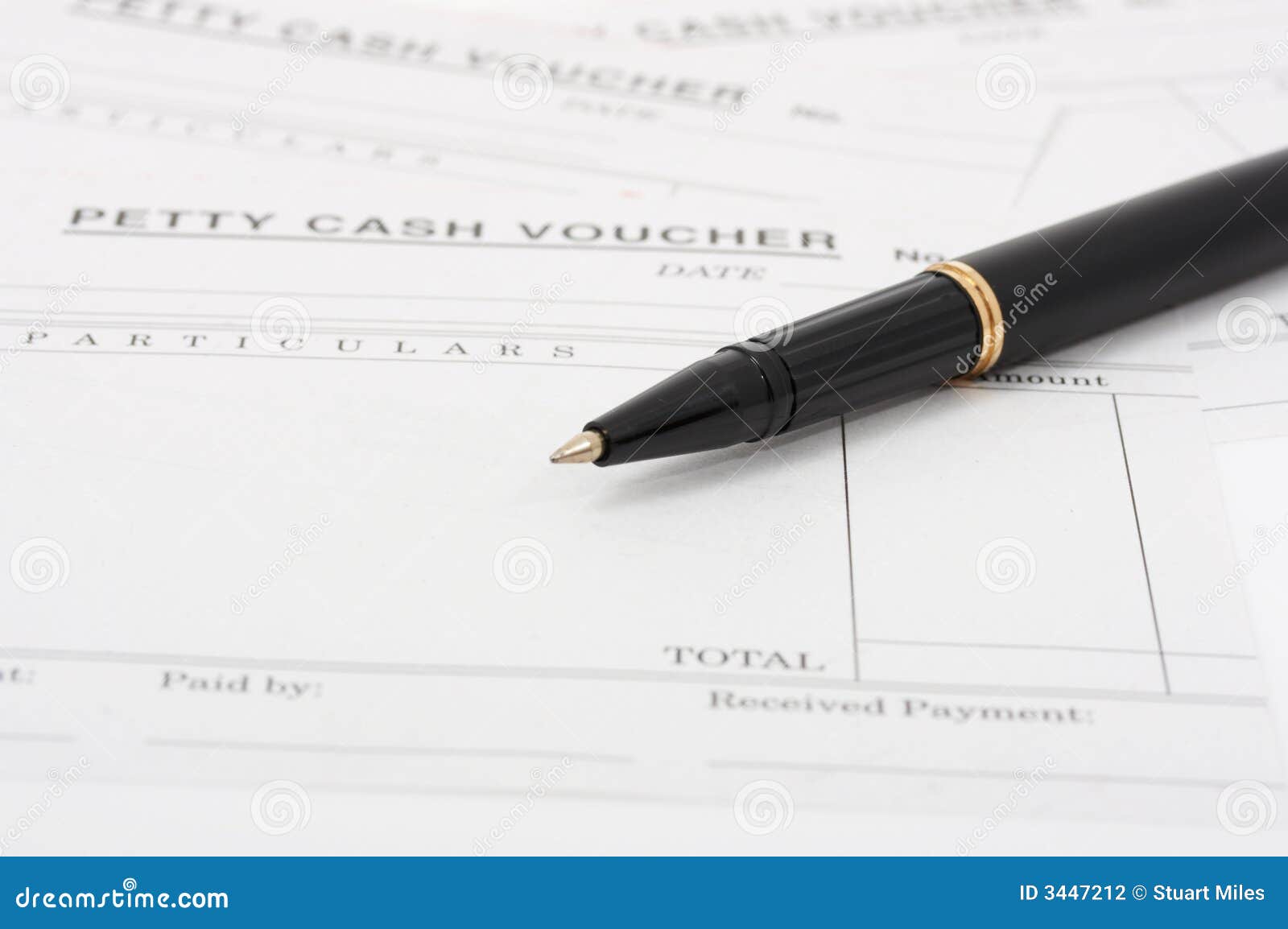 Cash voucher stock photo. Image of ballpen, bookkeep, cash - 3447212