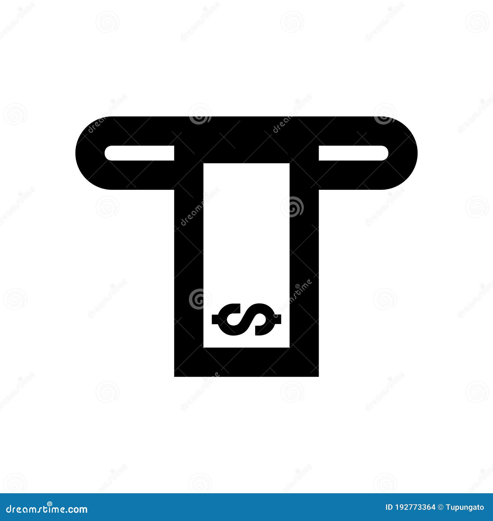 Cash Withdrawal Vector Symbol Stock Vector - Illustration of sign ...