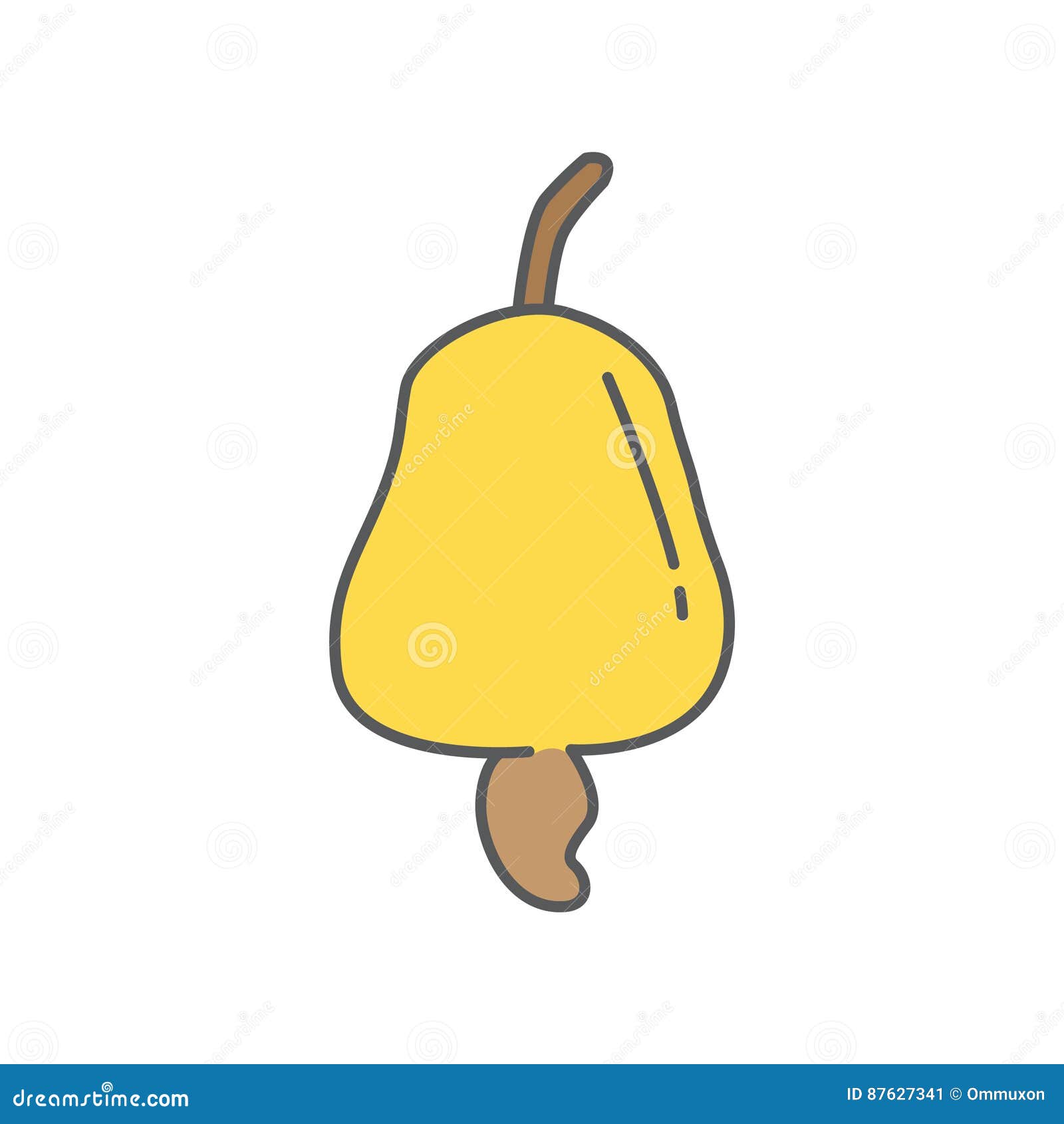 Cashew Fruit Icon Cartoon Vector | CartoonDealer.com #179099605