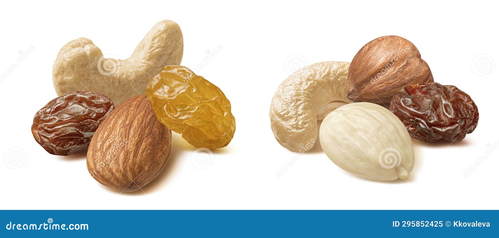 Hazelnut, Blanched Almond, Cashew Nuts, Green And Blue Grapes Isolated ... Hazelnut, Blanched Almond, Cashew Nuts, Green And Blue Grapes Isolated ...