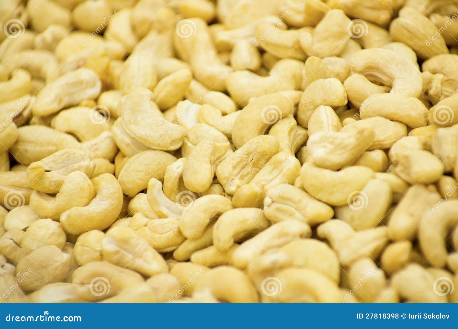 Cashew nut in box stock photo. Image of healthy, close - 27818398