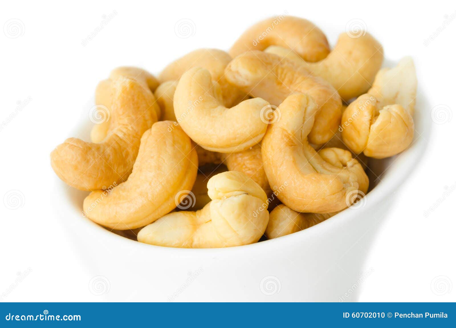Cashew Nuts in a White Bowl. Stock Photo - Image of healthy, hulled ...