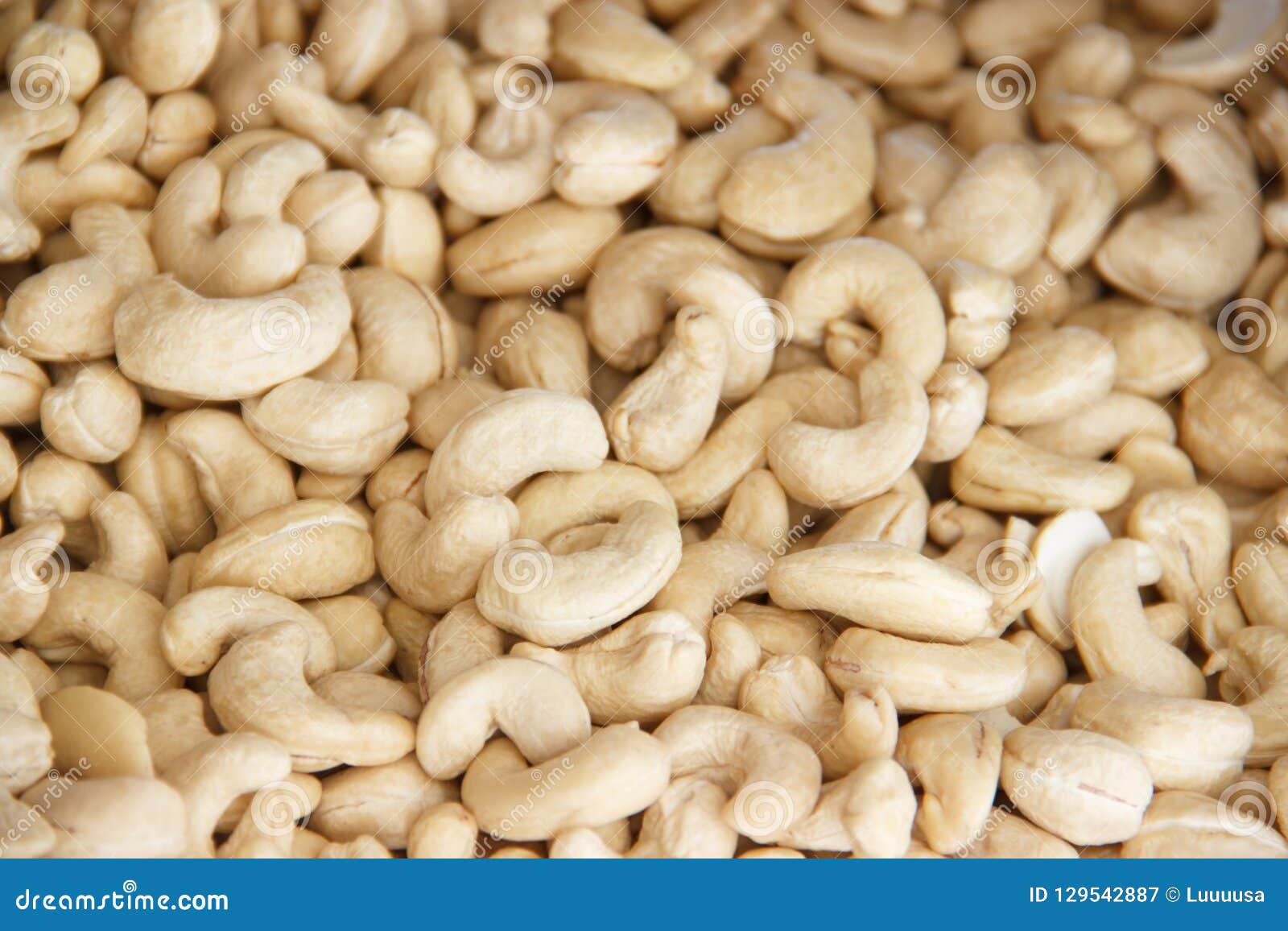 Cashews Nut Background. Kernels of Peeled Nuts Close Up Stock Image ...
