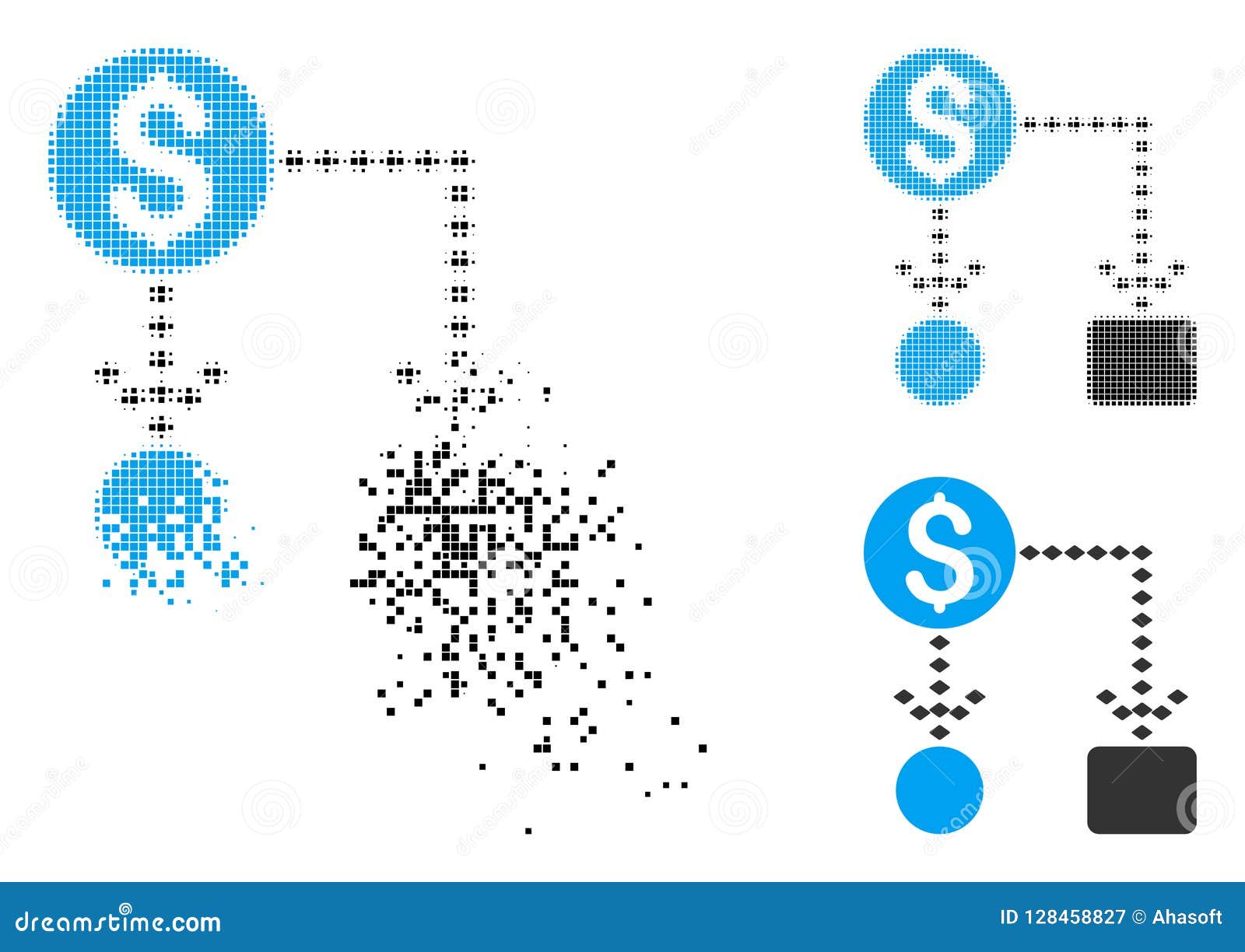 Cashflow Scheme Halftone Collage Of Circles Cartoon Vector ... Cashflow Scheme Halftone Collage Of Circles Cartoon Vector ...