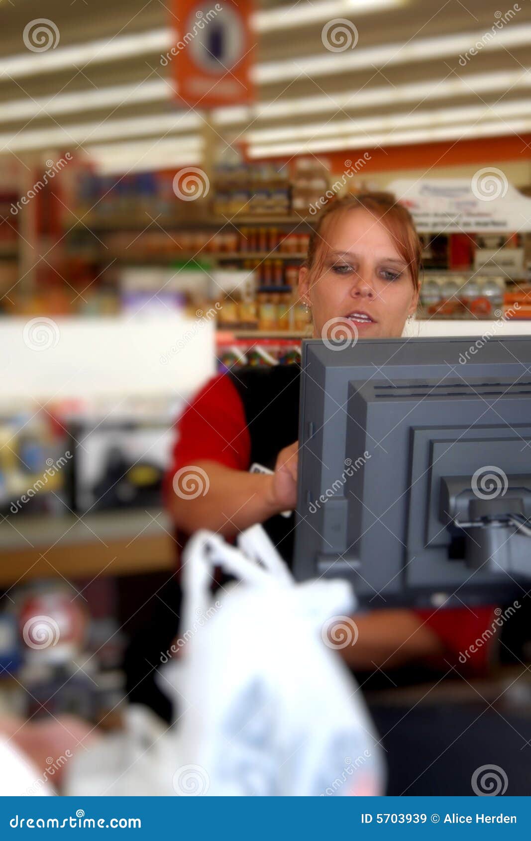 Cashier stock image. Image of employment, employee, cashier - 5703939