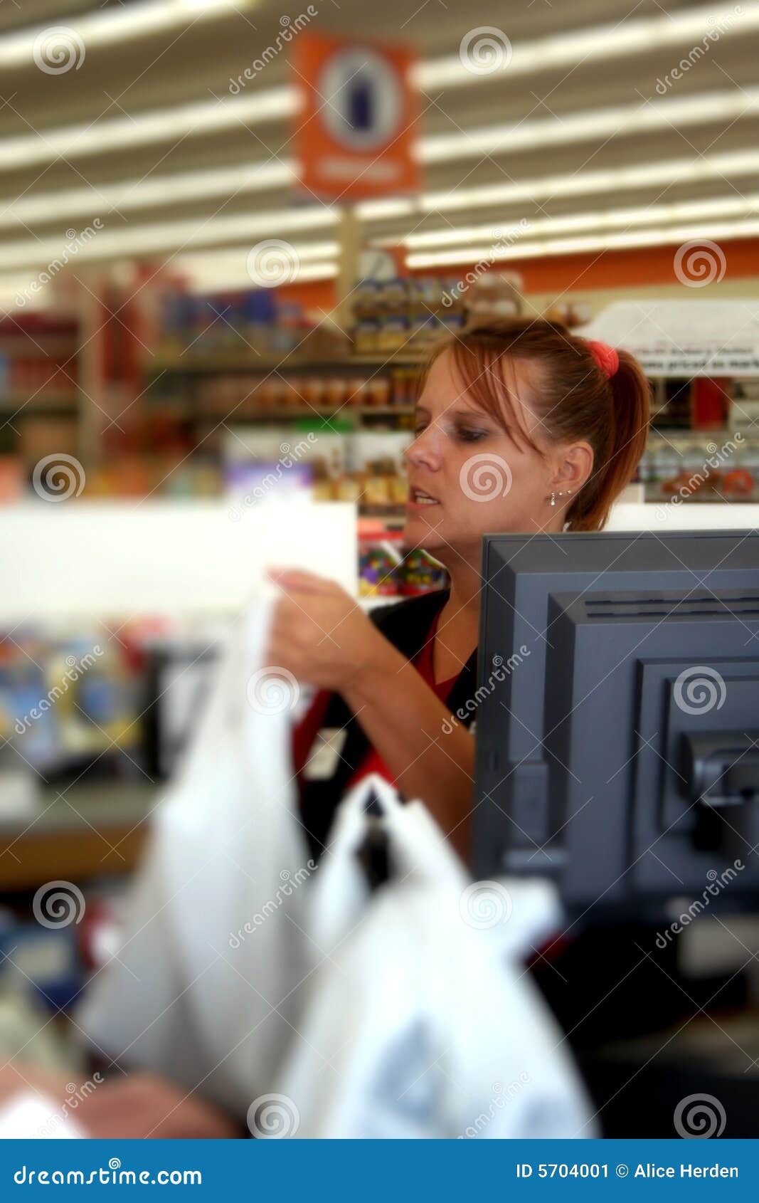 Cashier stock image. Image of retail, customer, service - 5704001