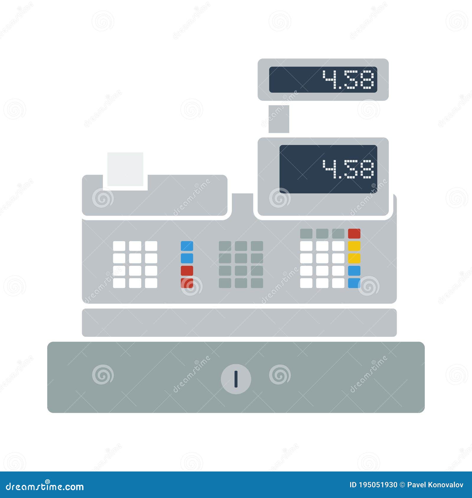 Cashier Icon stock vector. Illustration of checkout - 195051930