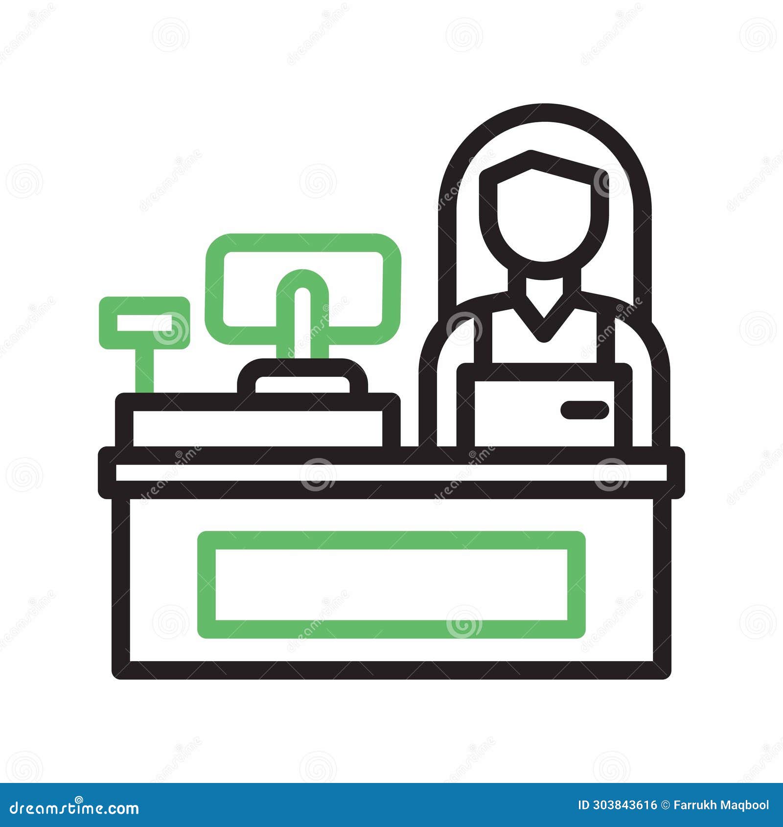 Cashier Icon. Trendy Cashier Logo Concept On White Background Fr ...
