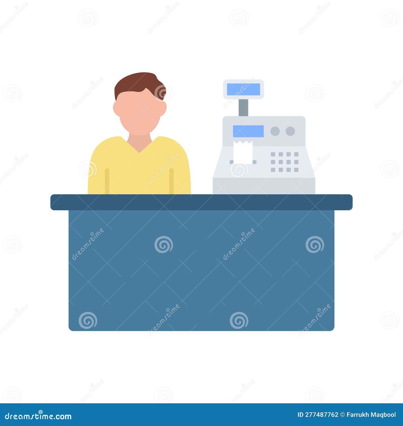 Cashier Icon Vector Illustration | CartoonDealer.com #147186232