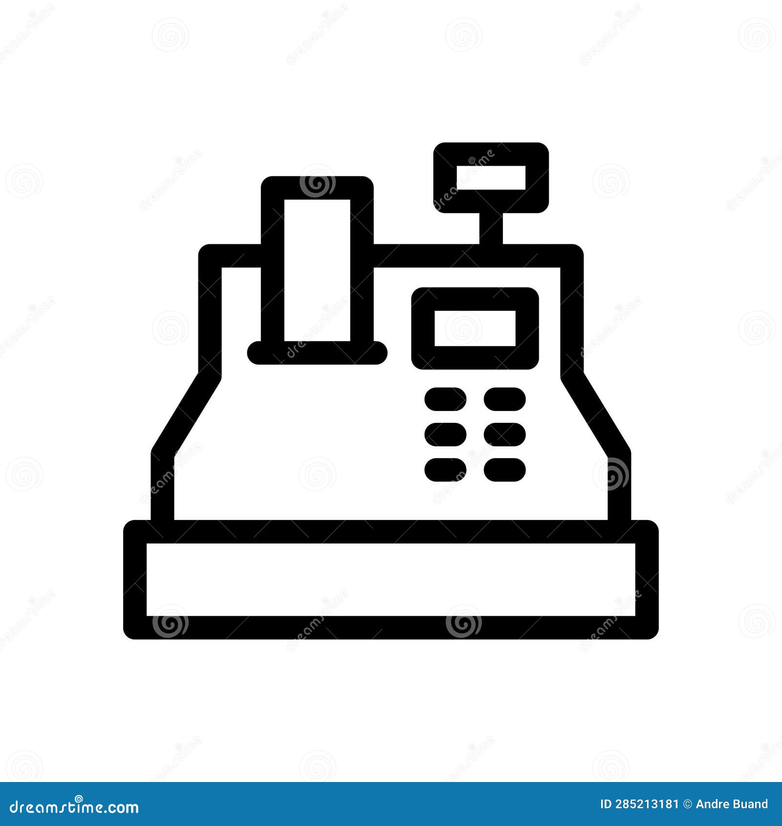 Cashier Line Icons, Signs, Vector Set, Outline Illustration Concept ...