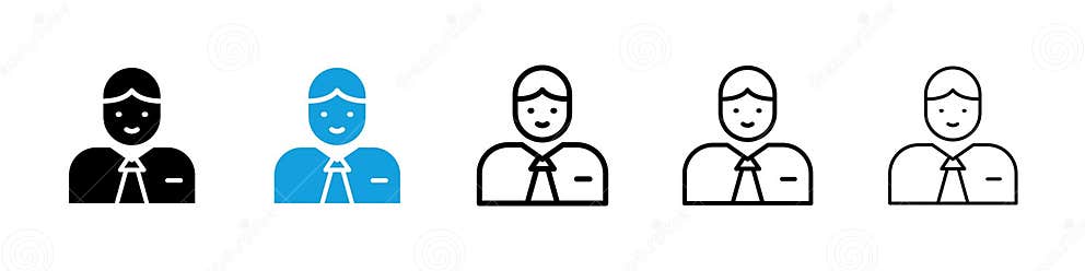 Cashier Line Icon Isolated on White Background Stock Vector ...