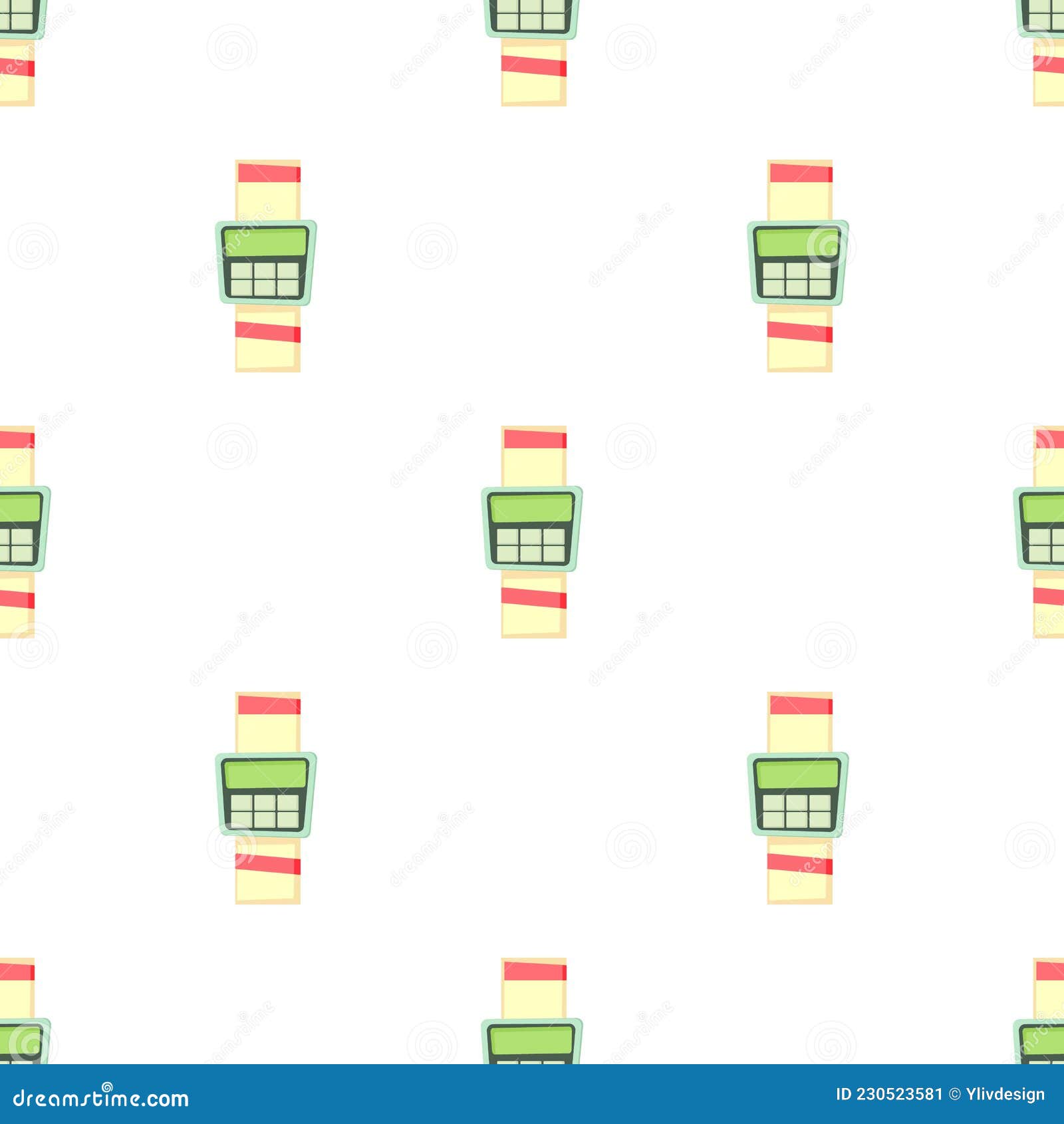 Cashier Pattern Seamless Vector Stock Vector - Illustration of counter ...