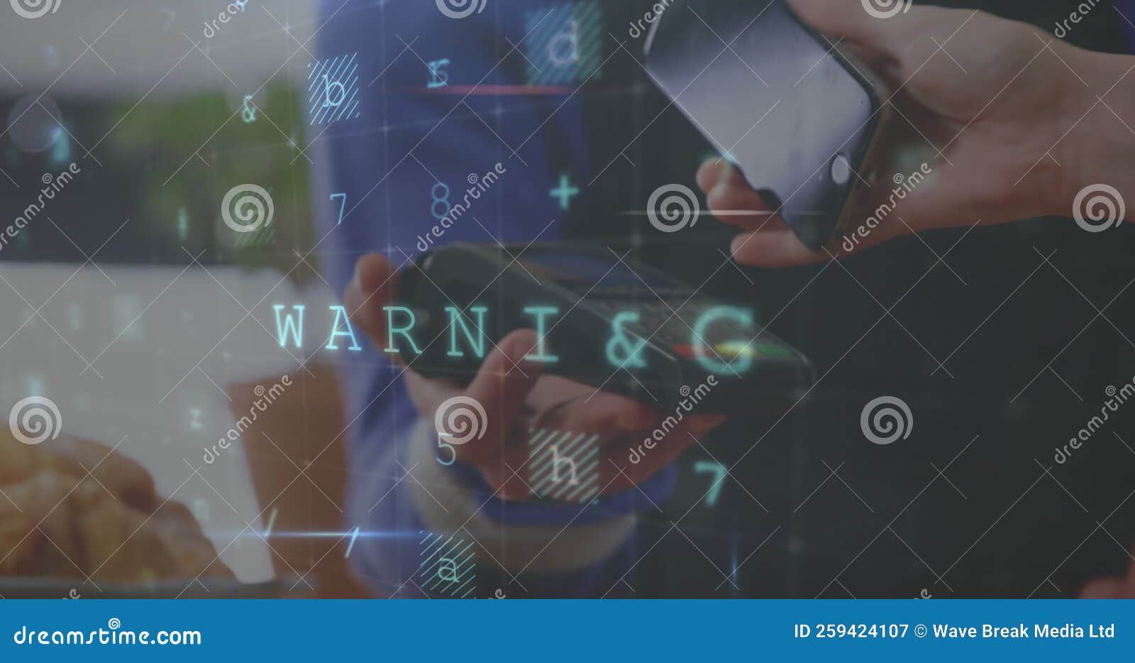 Cashier Scanning a Bar Code from a Phone 4k Stock Image - Image of ...