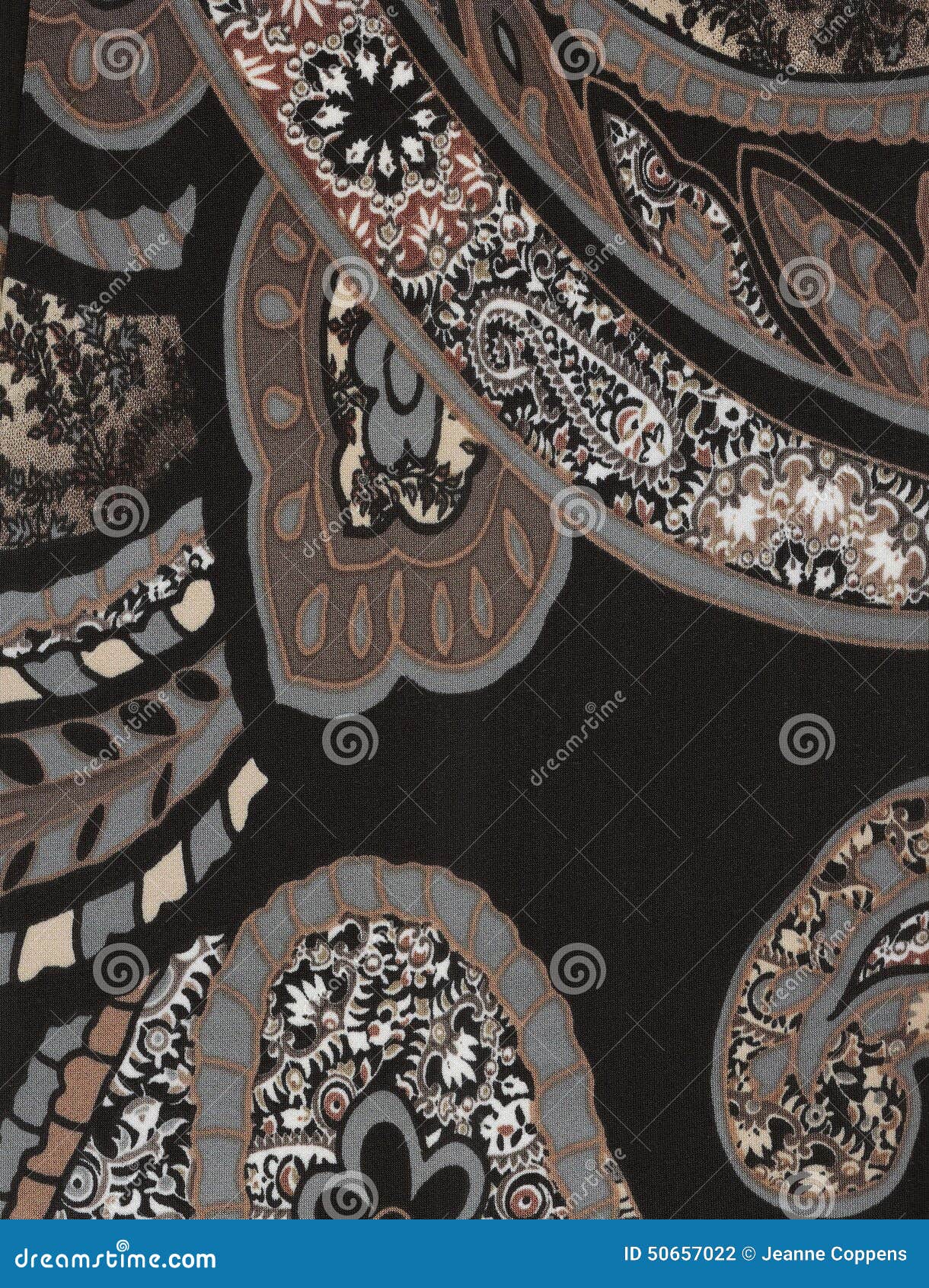 Cashmere pattern. stock photo. Image of floral, cashmere - 50657022