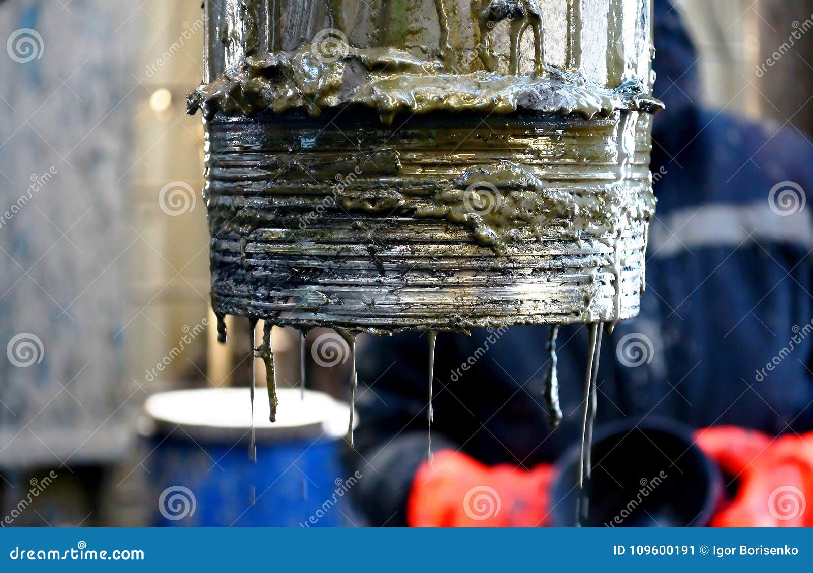 Casing Removed from the Well for Repair. the OTTM Thread is Cut Off ...