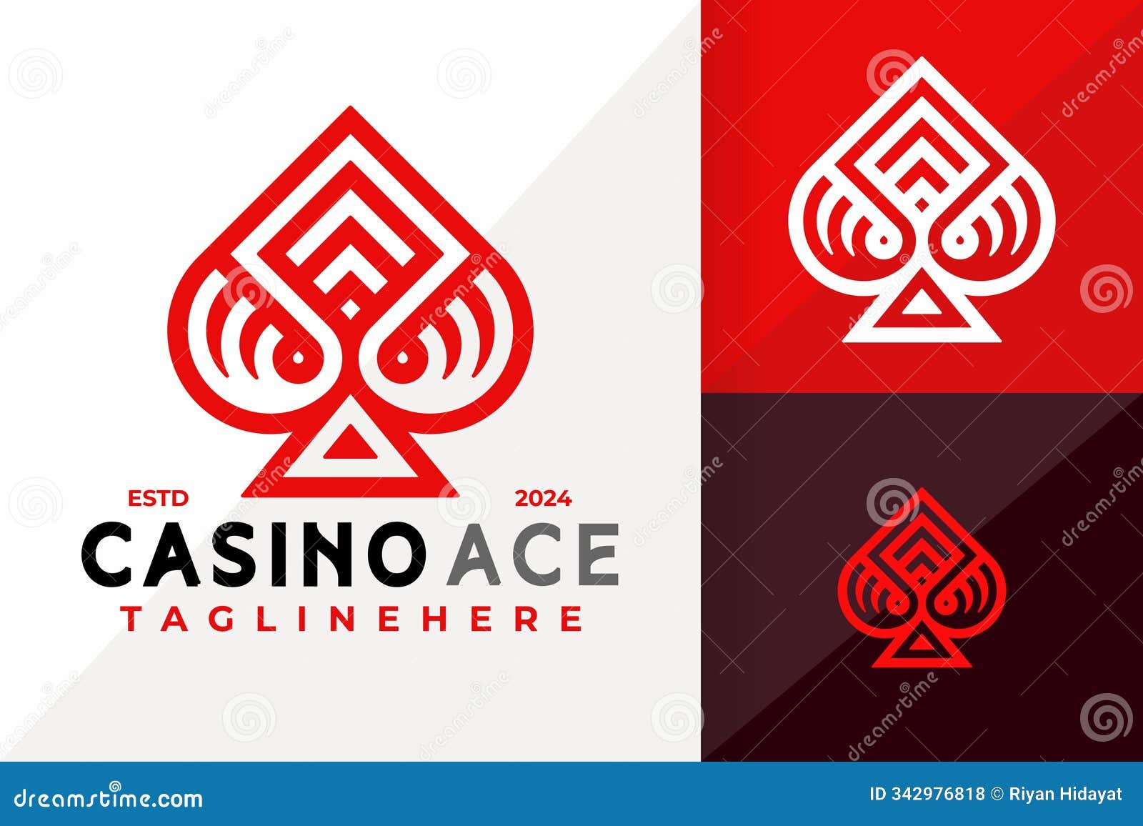 Casino Ace Logo Icon Vector Design. Creative Simple Logos Designs ...