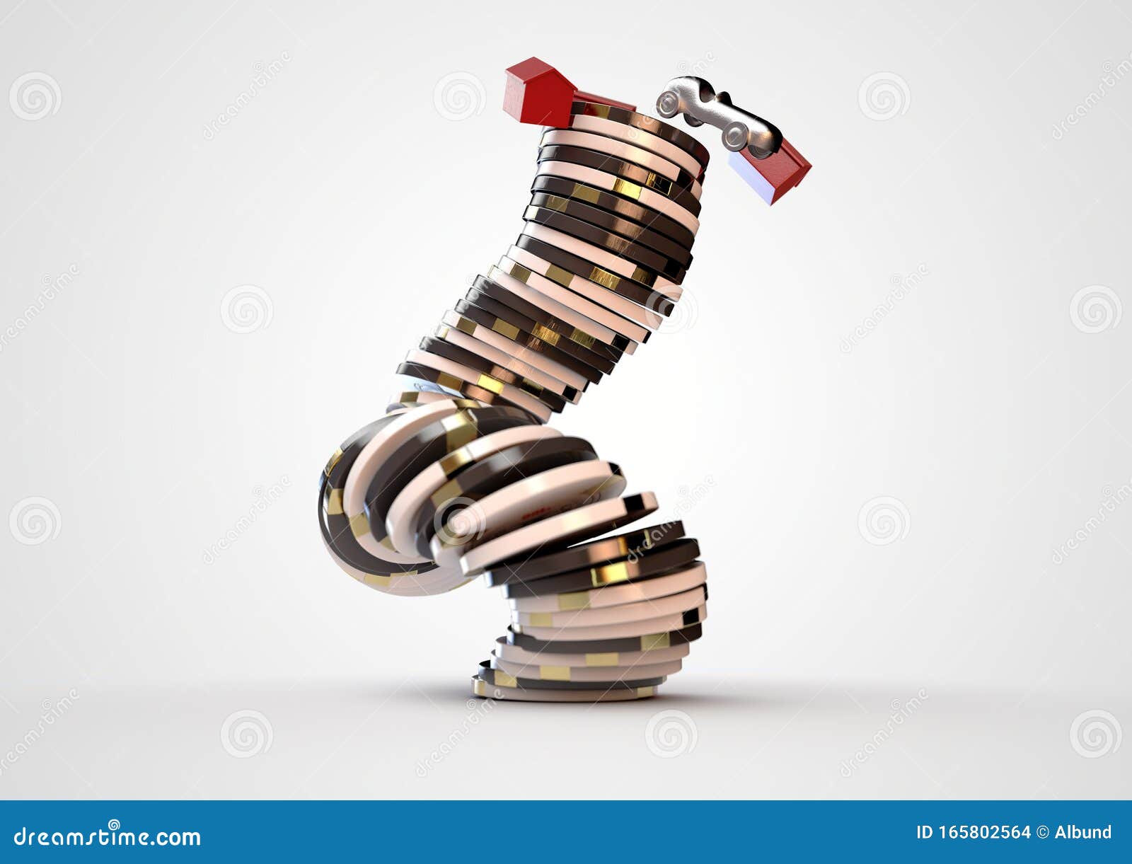 House Tokens Icon Color Outline Vector | CartoonDealer.com #233767891