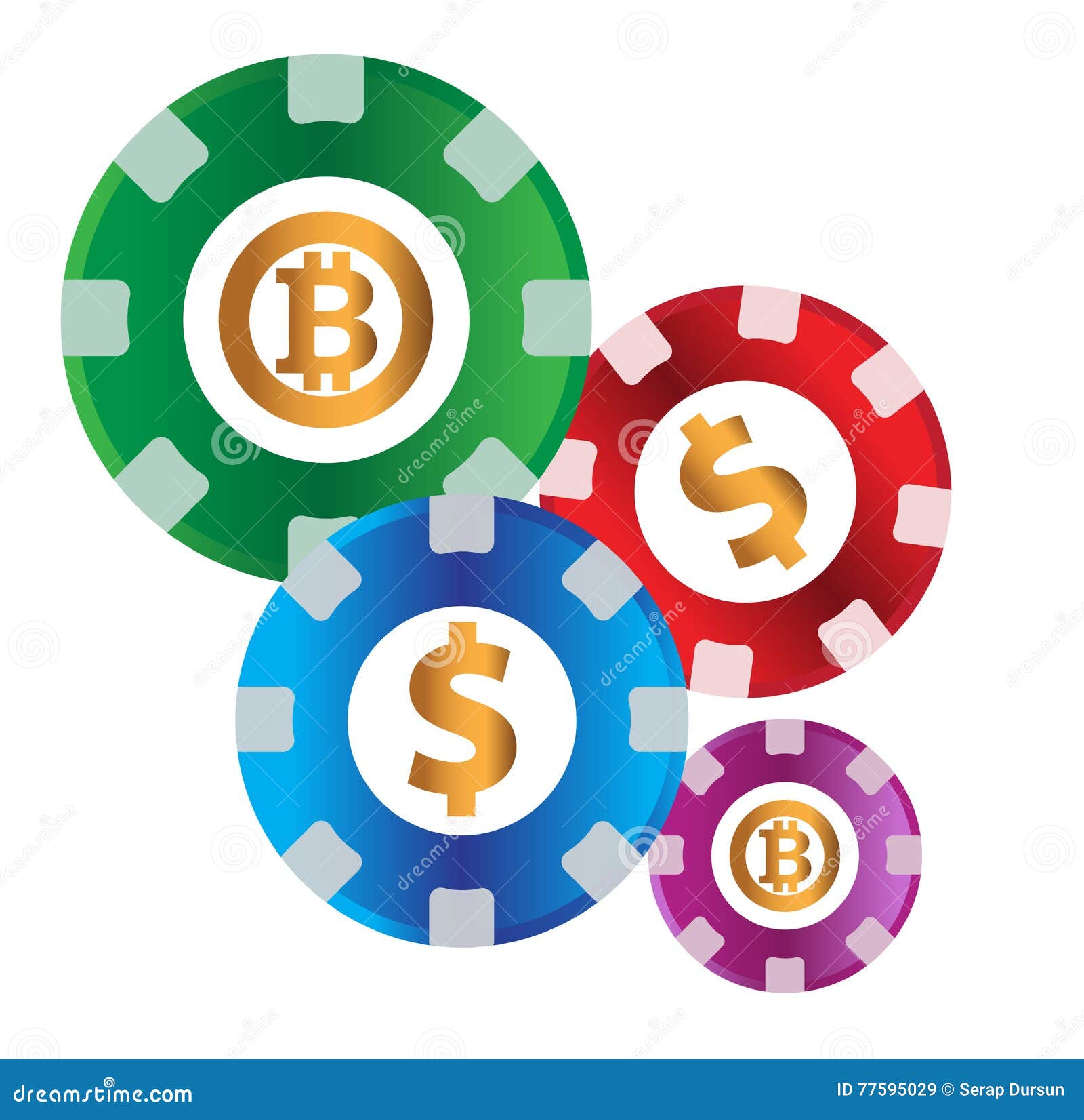 Casino Coin Design stock vector. Illustration of chance - 77595029
