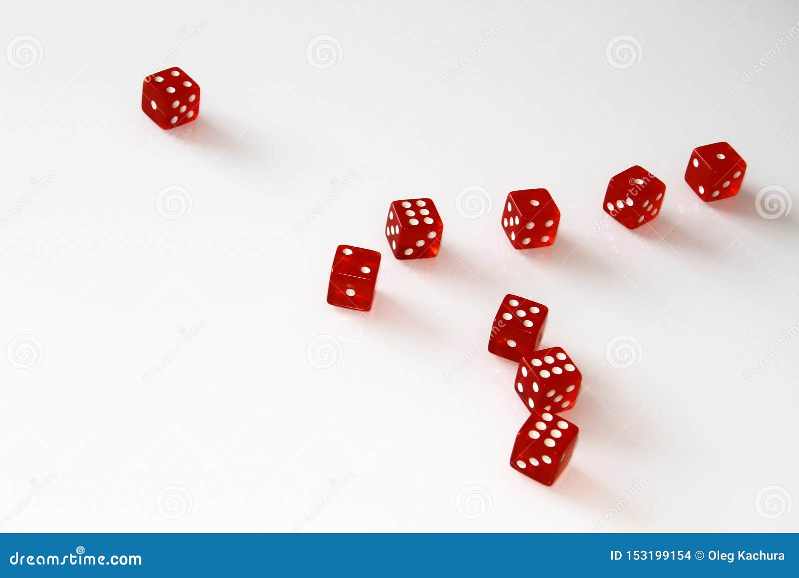 Casino Dice Isolated on White. Set Stock Photo - Image of betting ...
