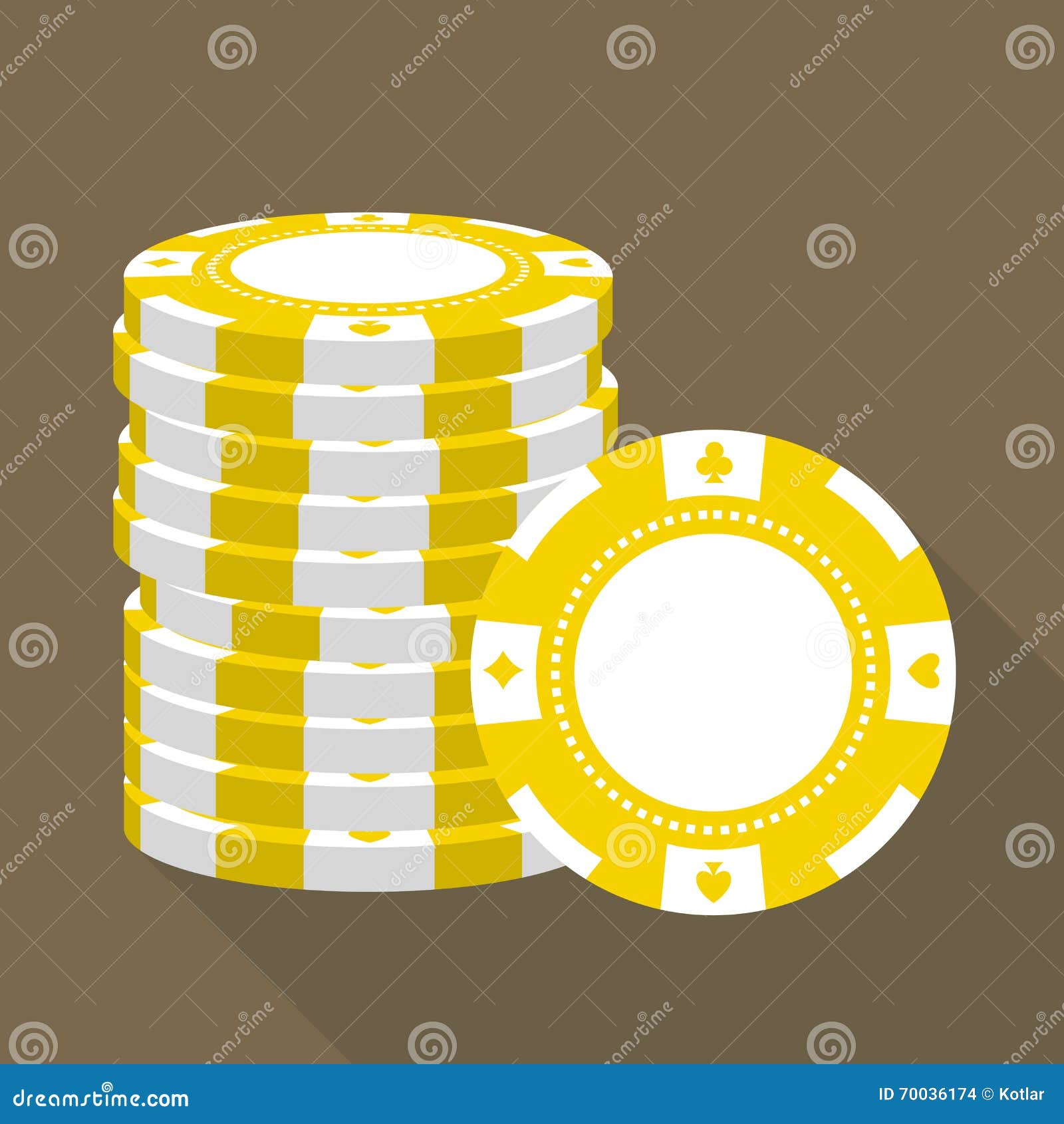 Casino Gambling Chips Stack Stock Vector - Illustration of gambling ...