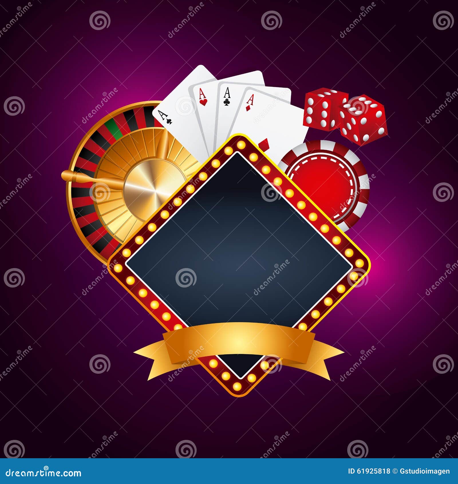 Casino gambling concept stock vector. Illustration of chips - 61925818