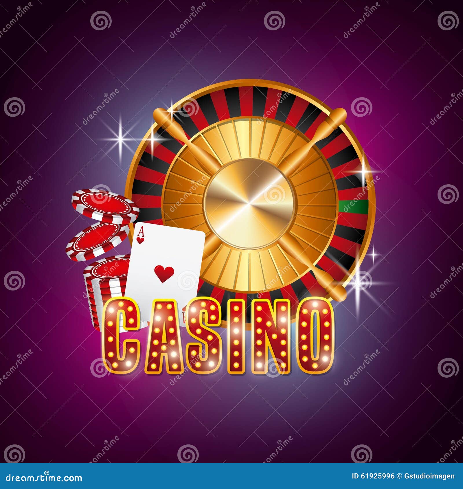 Casino gambling concept stock vector. Illustration of luck - 61925996