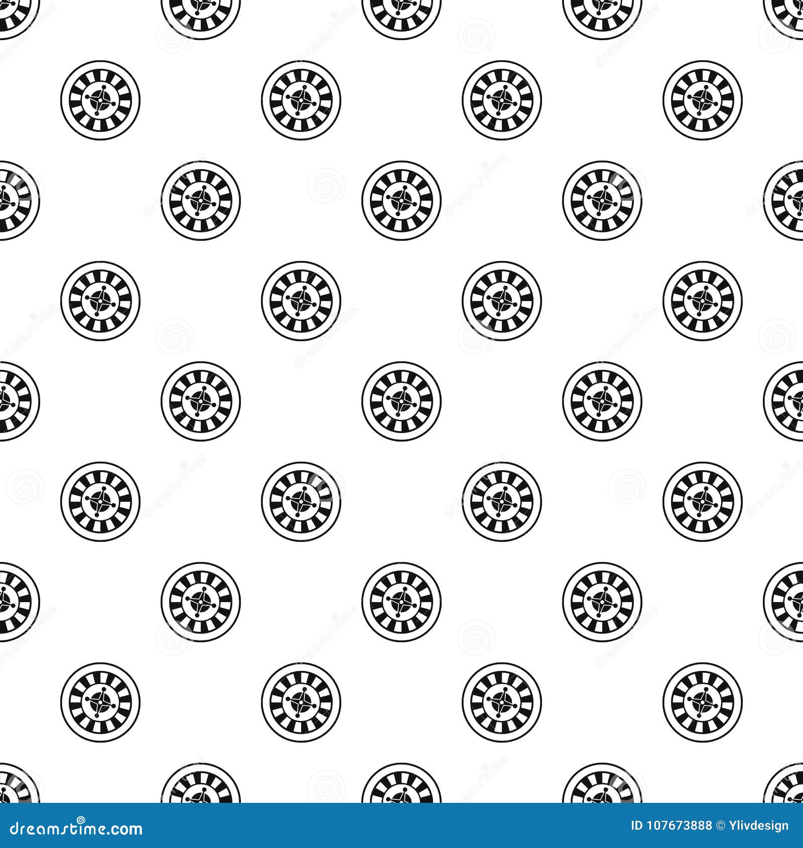 Casino Gambling Roulette Pattern Vector Stock Vector - Illustration of ...