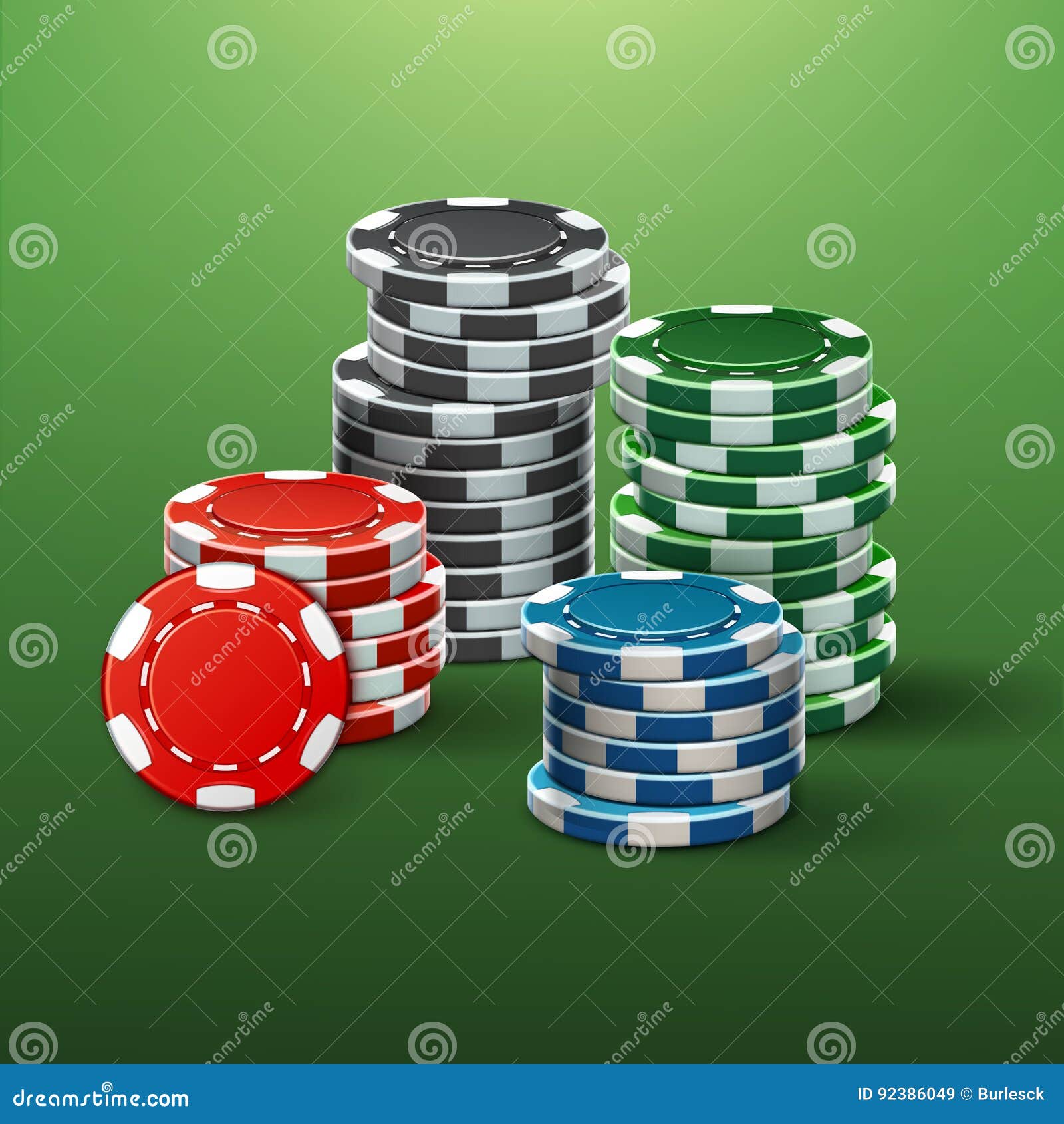 Casino Poker Table With Chips