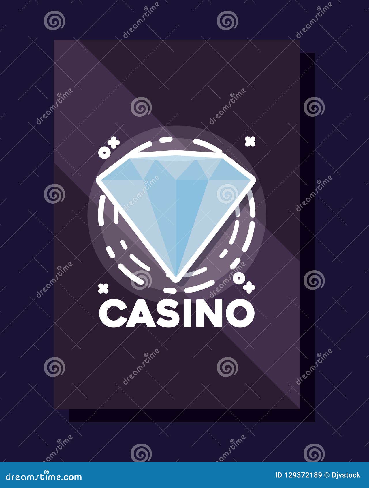 Casino Poker Gamble Diamond Award Frame Stock Vector - Illustration of ...