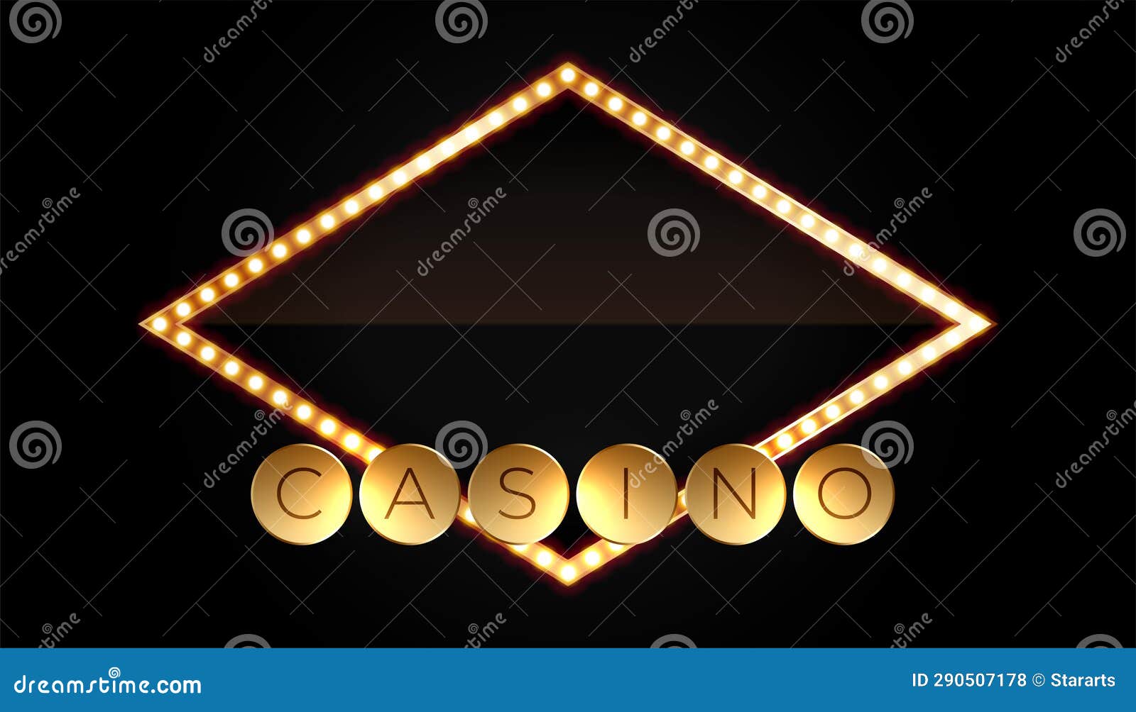 Casino Poker Gambling Dark Banner with Glowing Light Effect Stock ...
