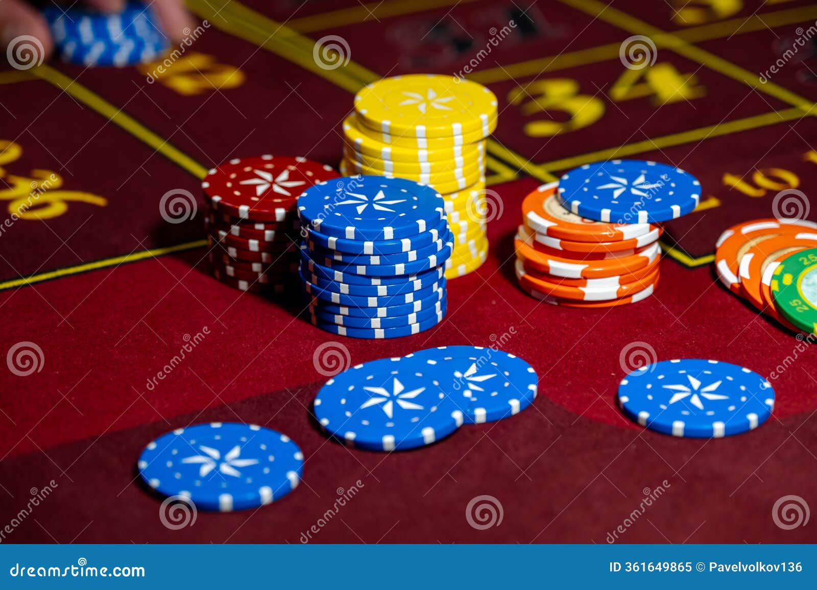 Casino Poker Money Chips Texture. Stack of Poker Chips As Background ...