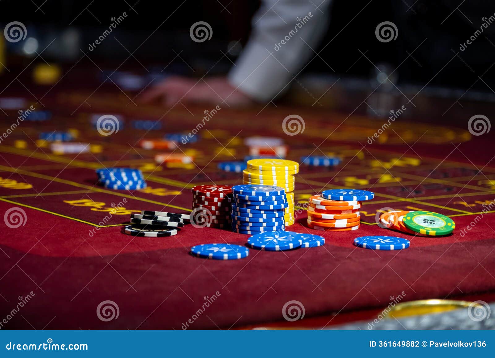 Casino Poker Money Chips Texture. Stack of Poker Chips As Background ...