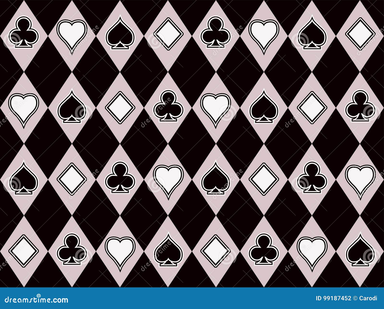 Casino Poker Seamless Pattern Stock Vector - Illustration of repetition ...