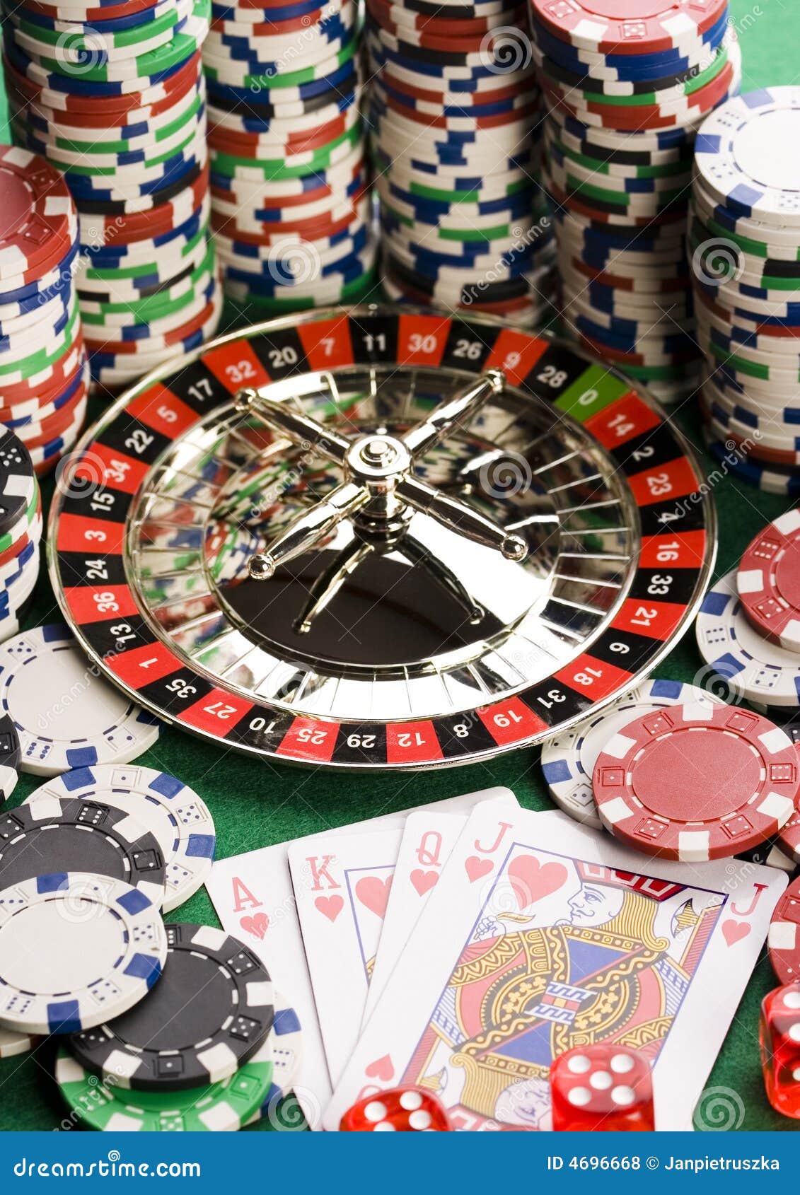 Casino - Roulette & Chips Stock Photo - Image of success, taking: 4696668