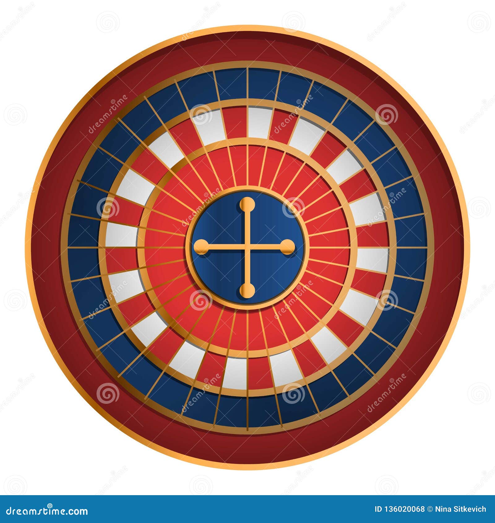 Casino Roulette Icon, Cartoon Style Stock Vector - Illustration of ...