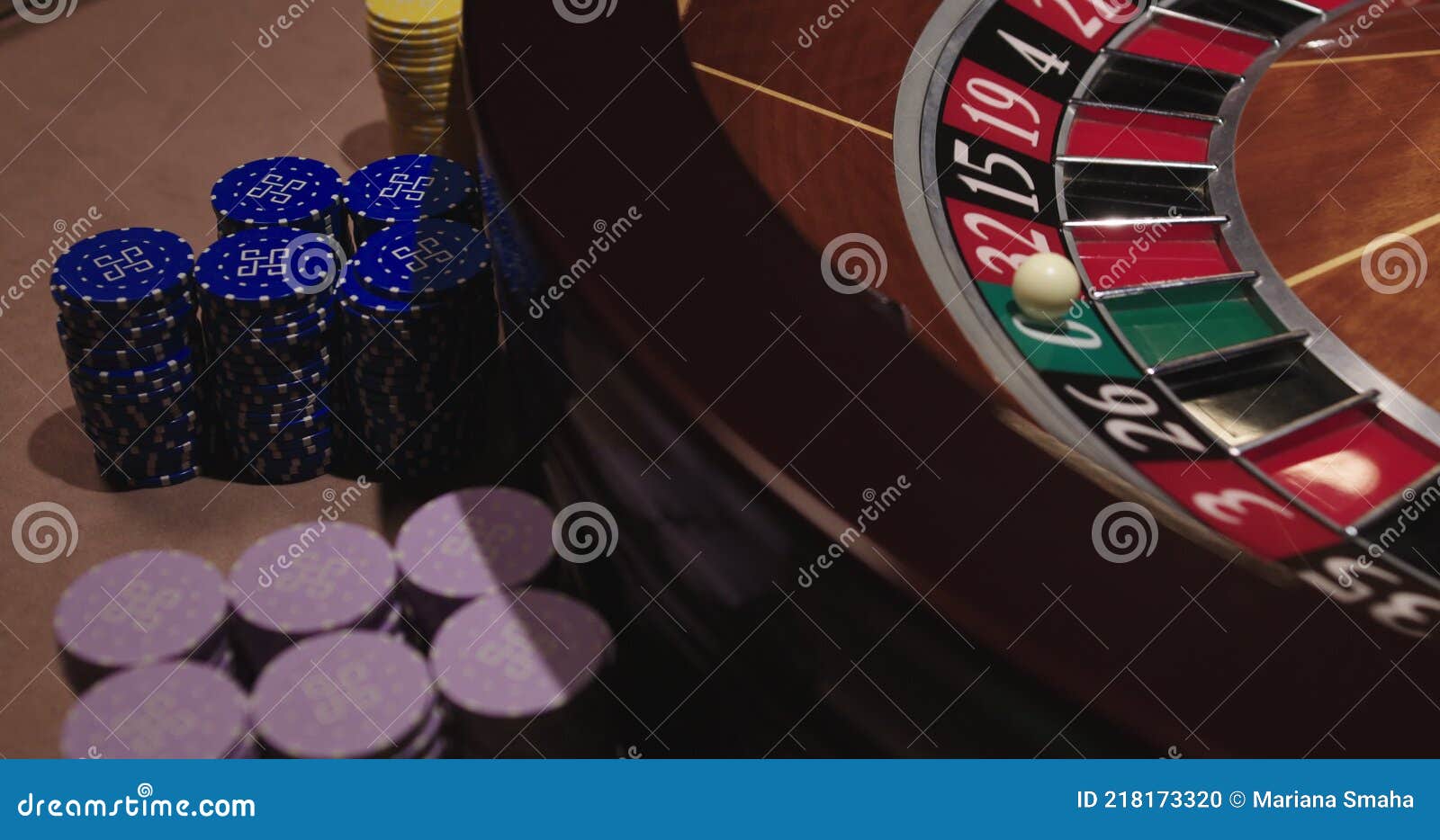 Casino Roulette in Motion, the Spinning Wheel Ball. the Roulette Table ...