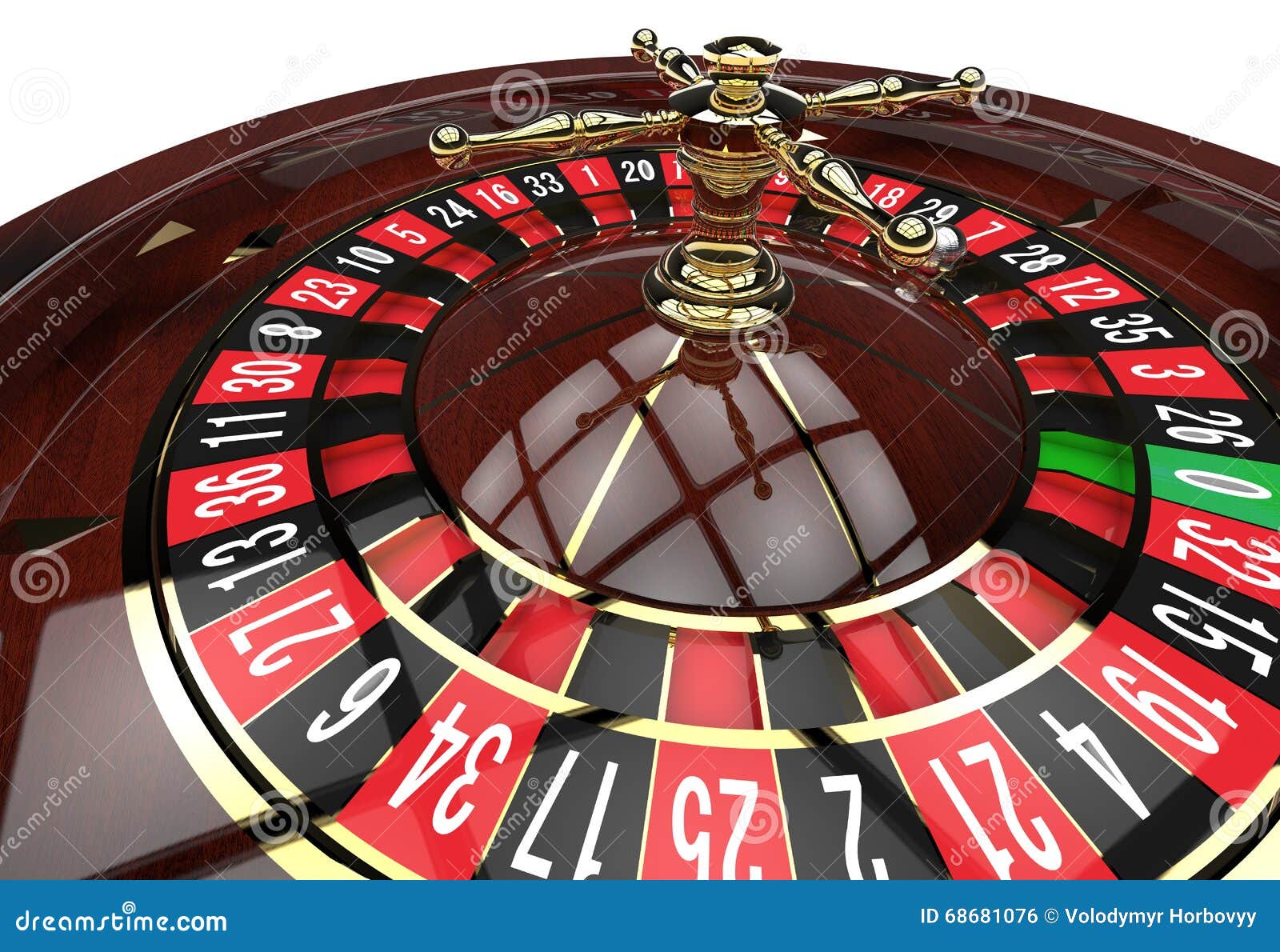 Casino roulette wheel stock illustration. Illustration of macro - 68681076