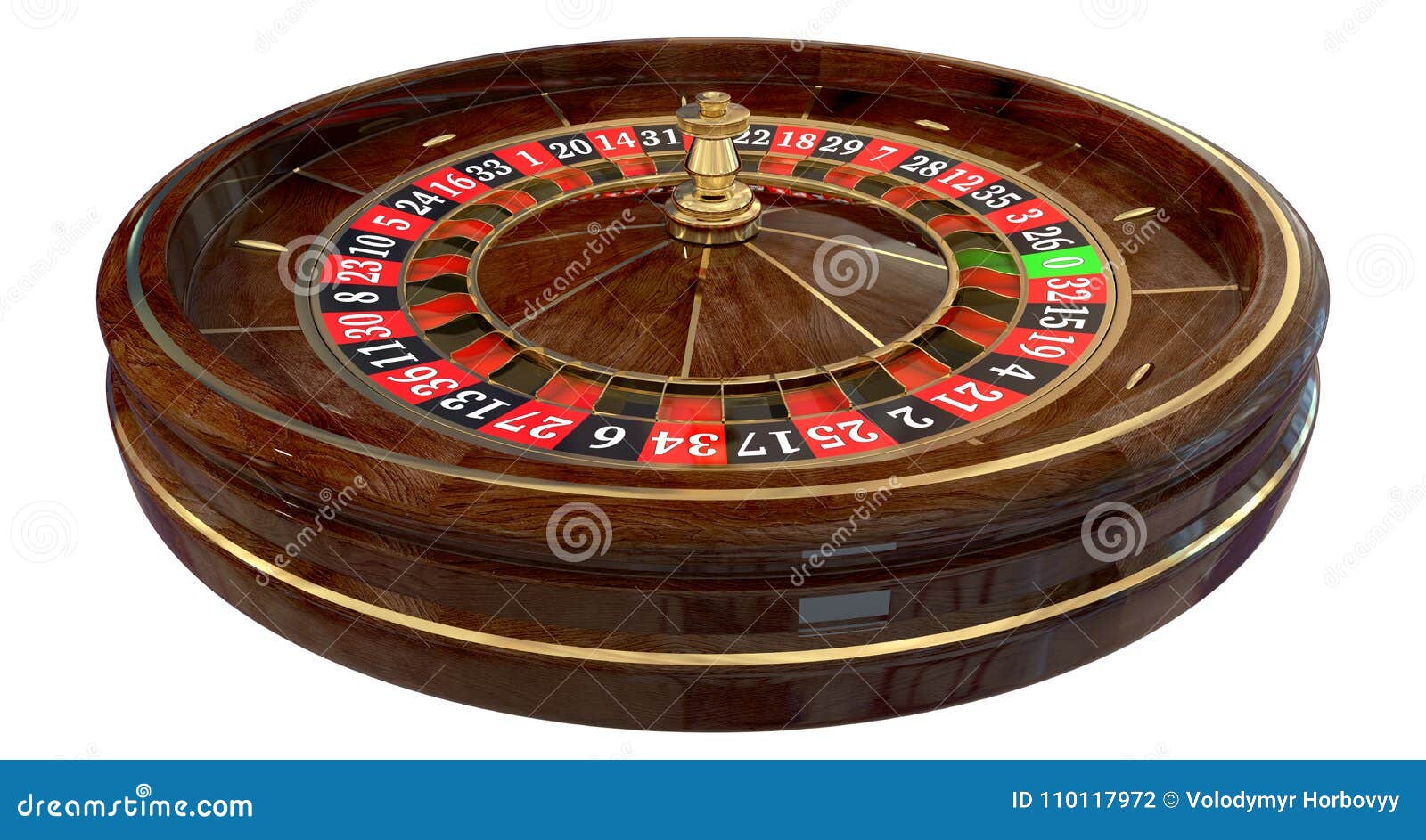 Casino roulette wheel 3D stock illustration. Illustration of element ...