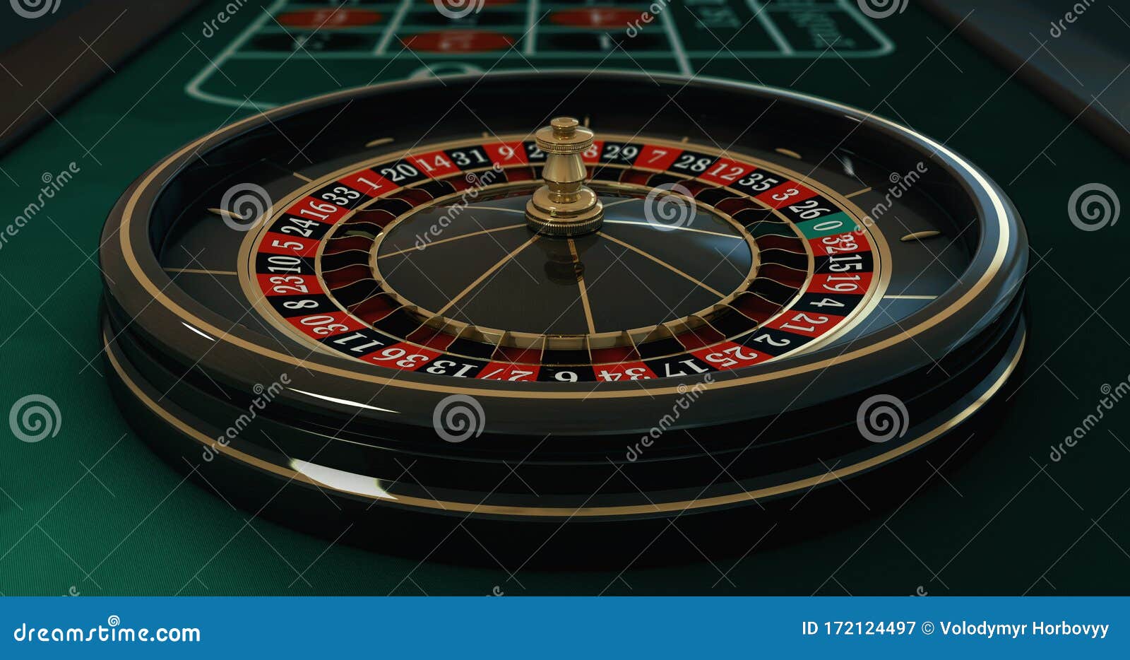 Casino roulette wheel stock illustration. Illustration of lucky - 172124497