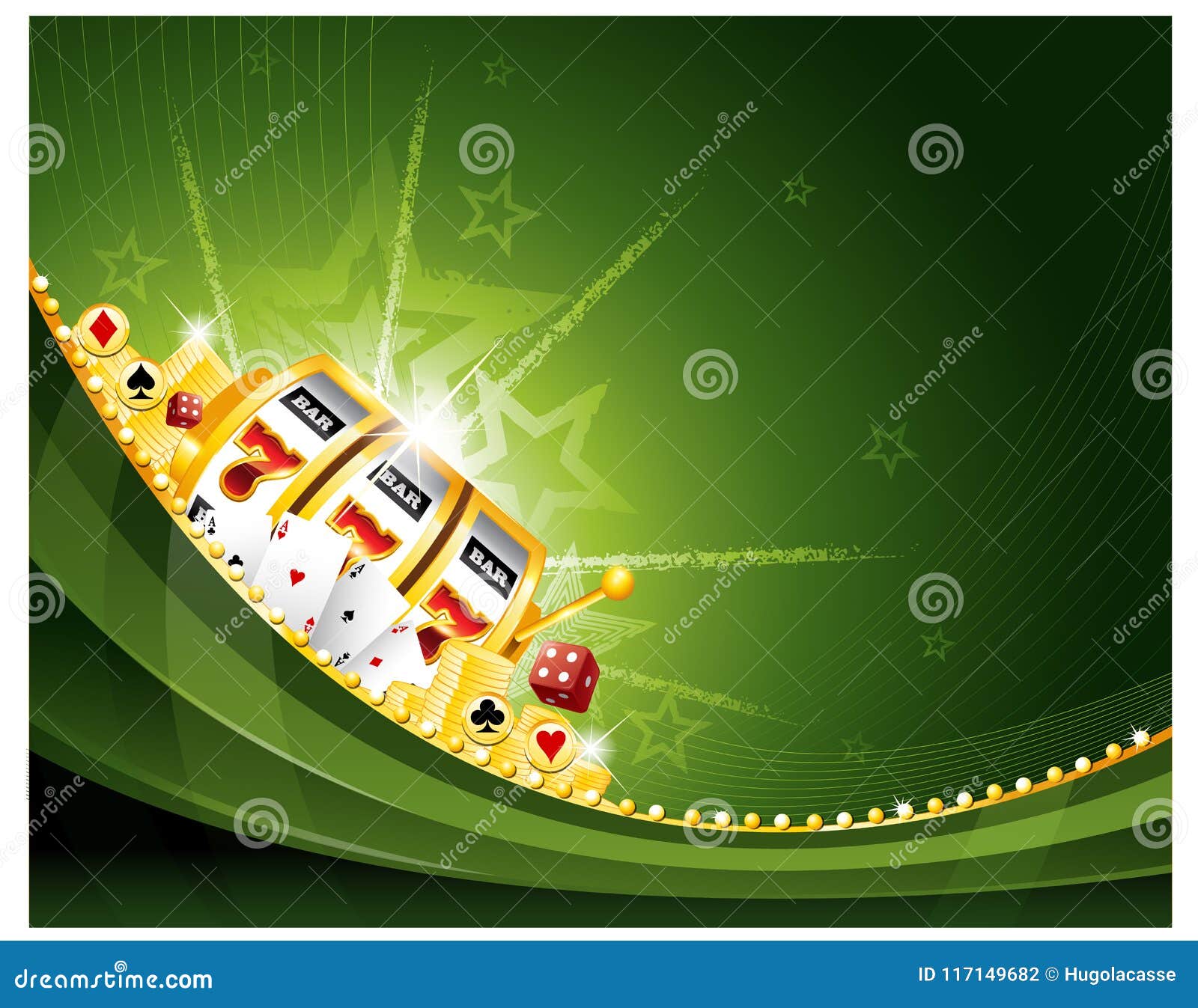 Casino Slot Machine Background Stock Vector - Illustration of stack ...