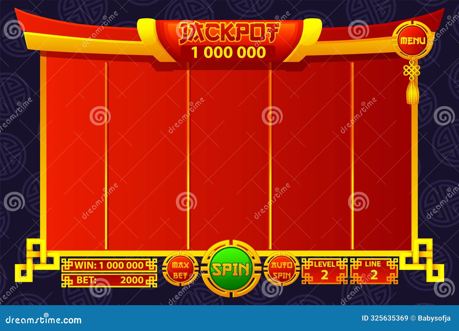 Casino Slot Machine Game UI Design, Gambling Mobile App Concept for the ...