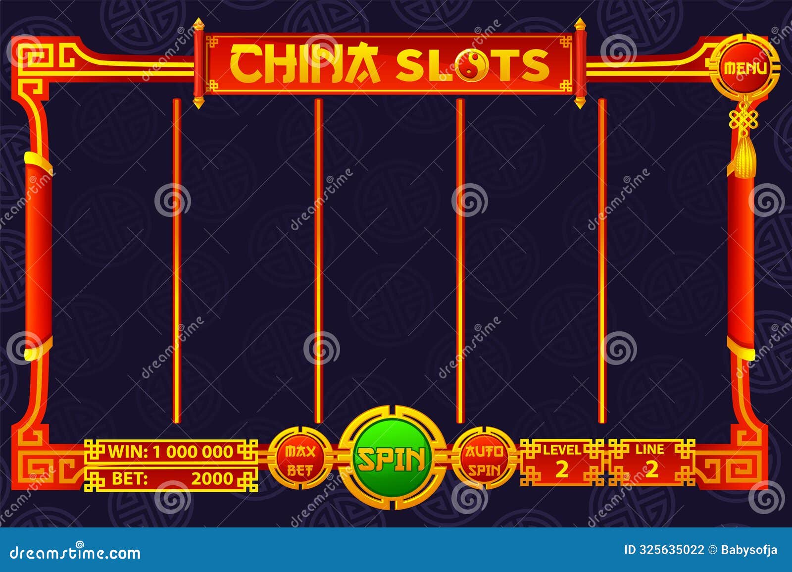 Casino Slot Machine Game UI Design, Gambling Mobile App Concept for the ...