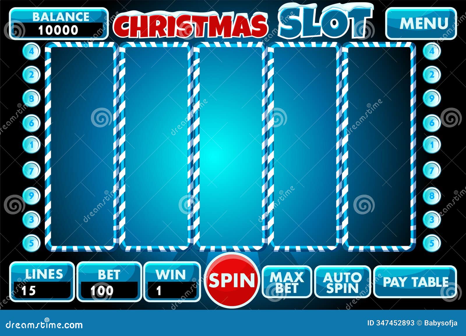 Casino Slot Machine, Game UI Design, Gambling Mobile App Concept for ...