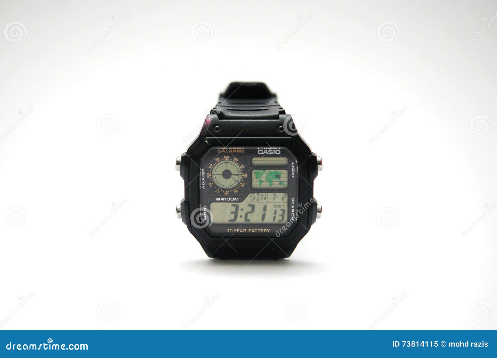 Casio digital watch editorial image. Image of timer, watch - 73814115