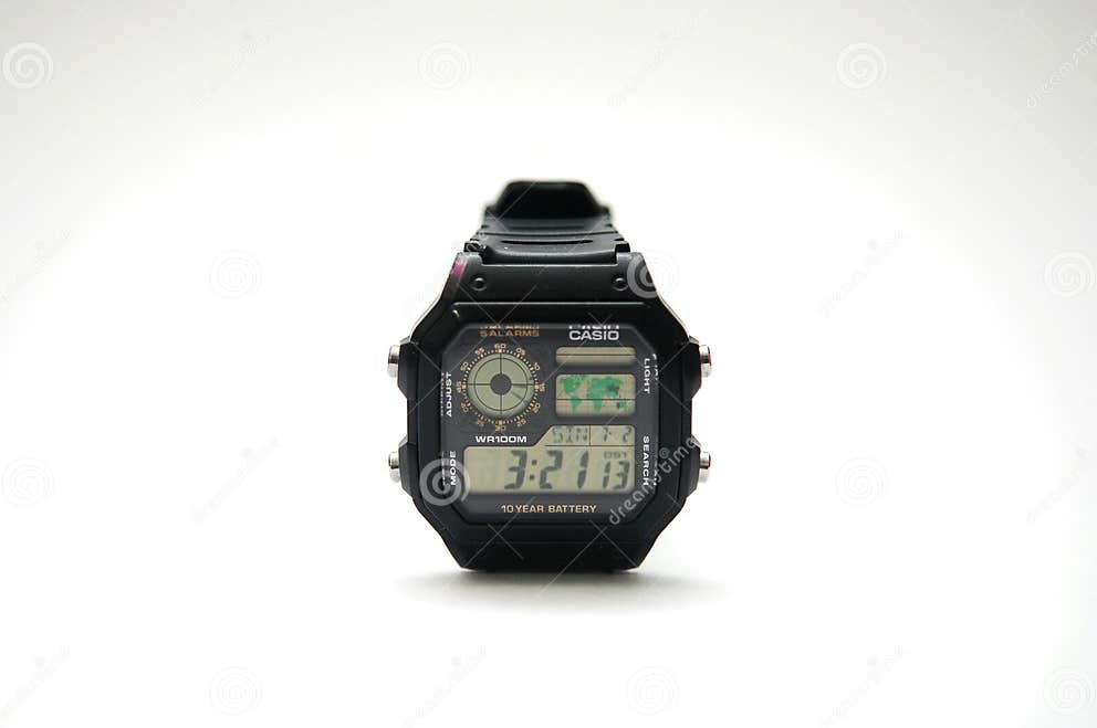 Casio digital watch editorial image. Image of timer, watch - 73814115