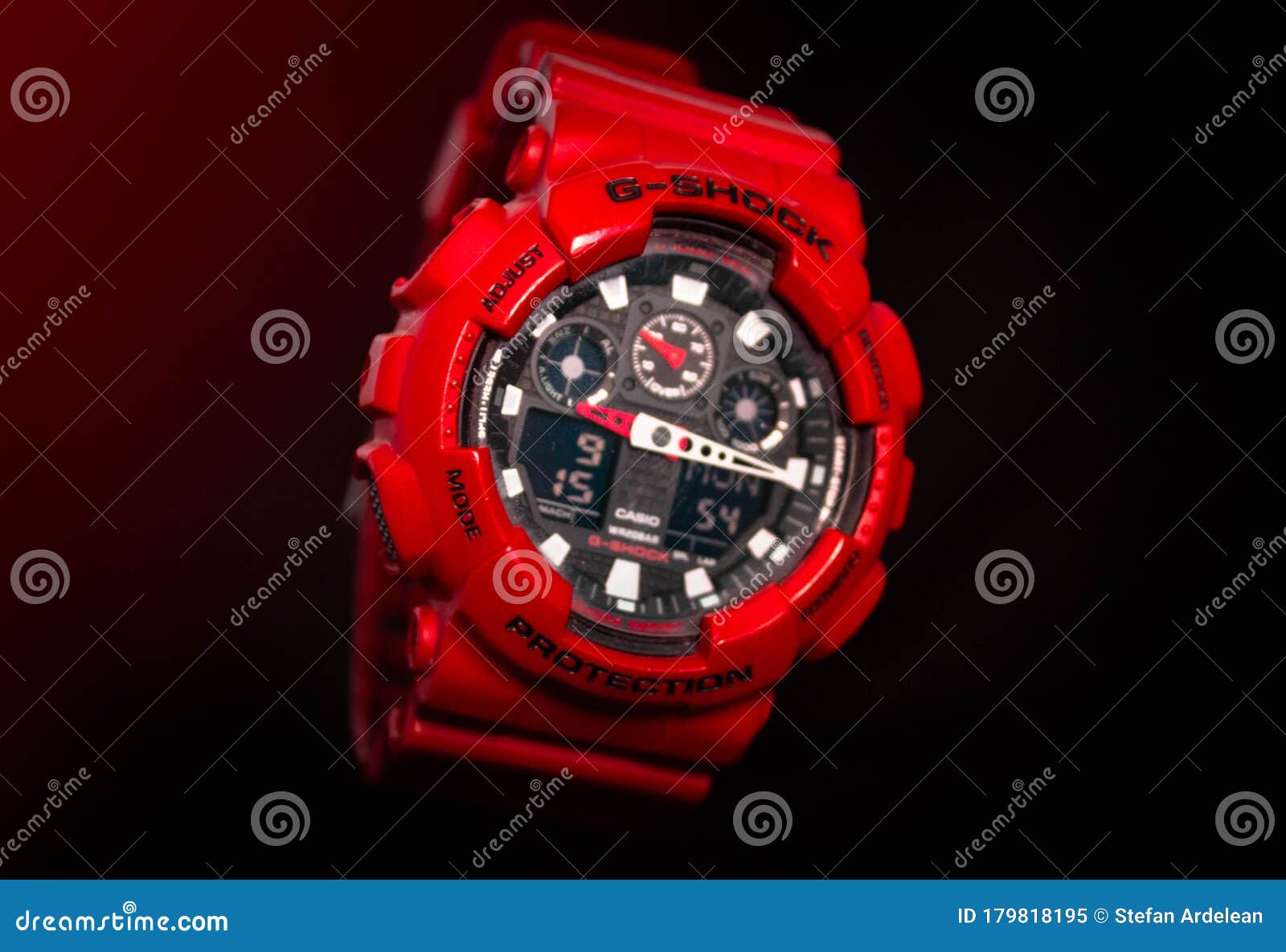 Casio G-shock GA 100 watch stock image. Image of watch - 179818195