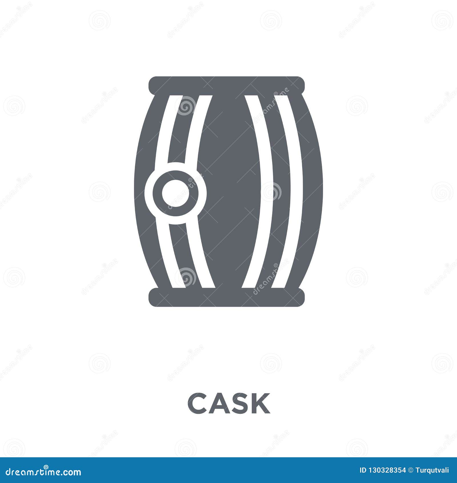 Cask Icon In Trendy Design Style. Cask Icon Isolated On White ...